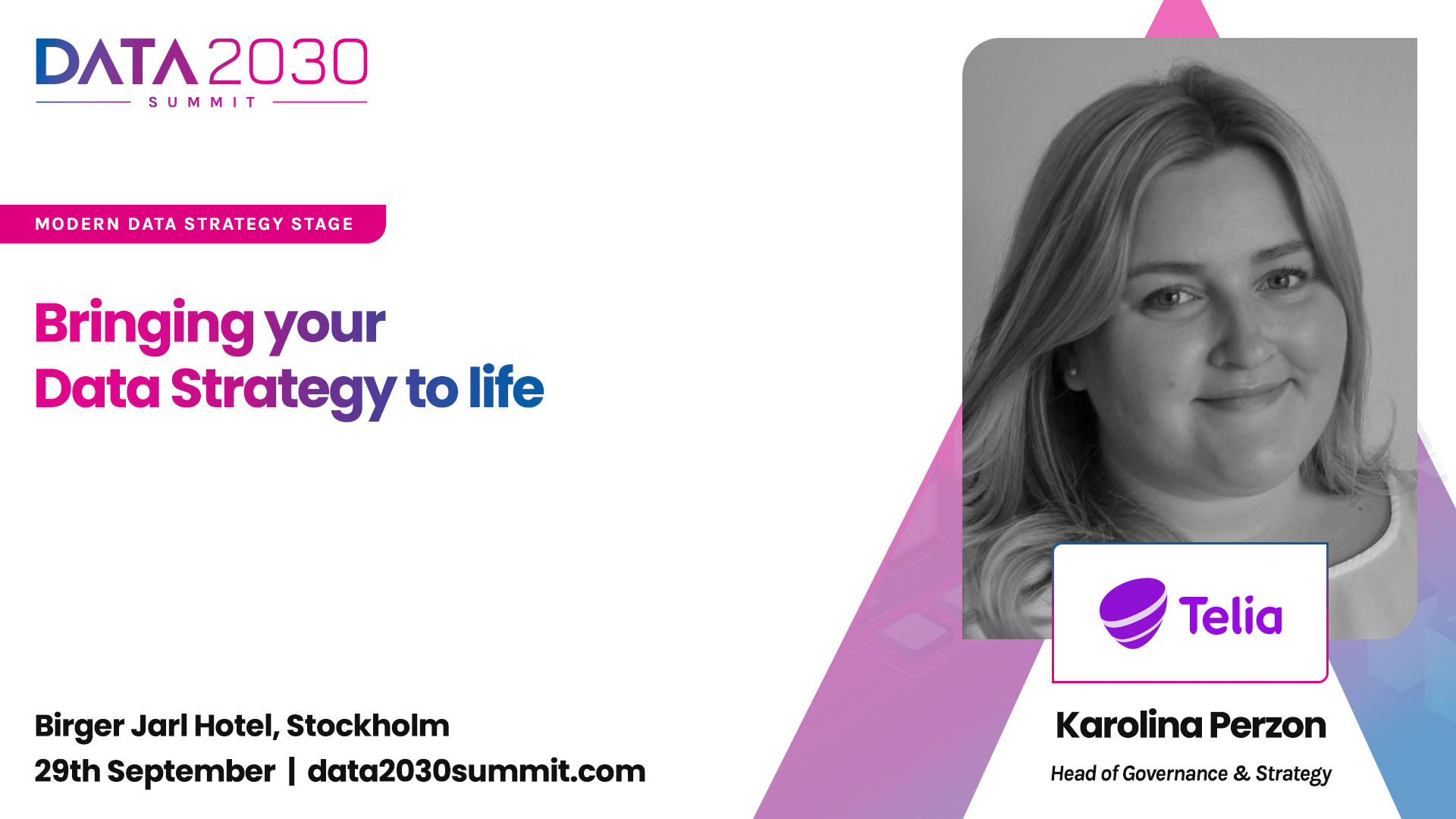 Bringing Your Data Strategy to Life - Karolina Perzon, Telia - Hyperight
