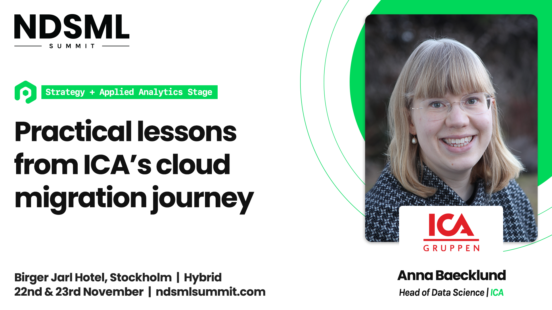 Practical lessons from ICA’s cloud migration journey - Anna Baecklund, ICA - Hyperight