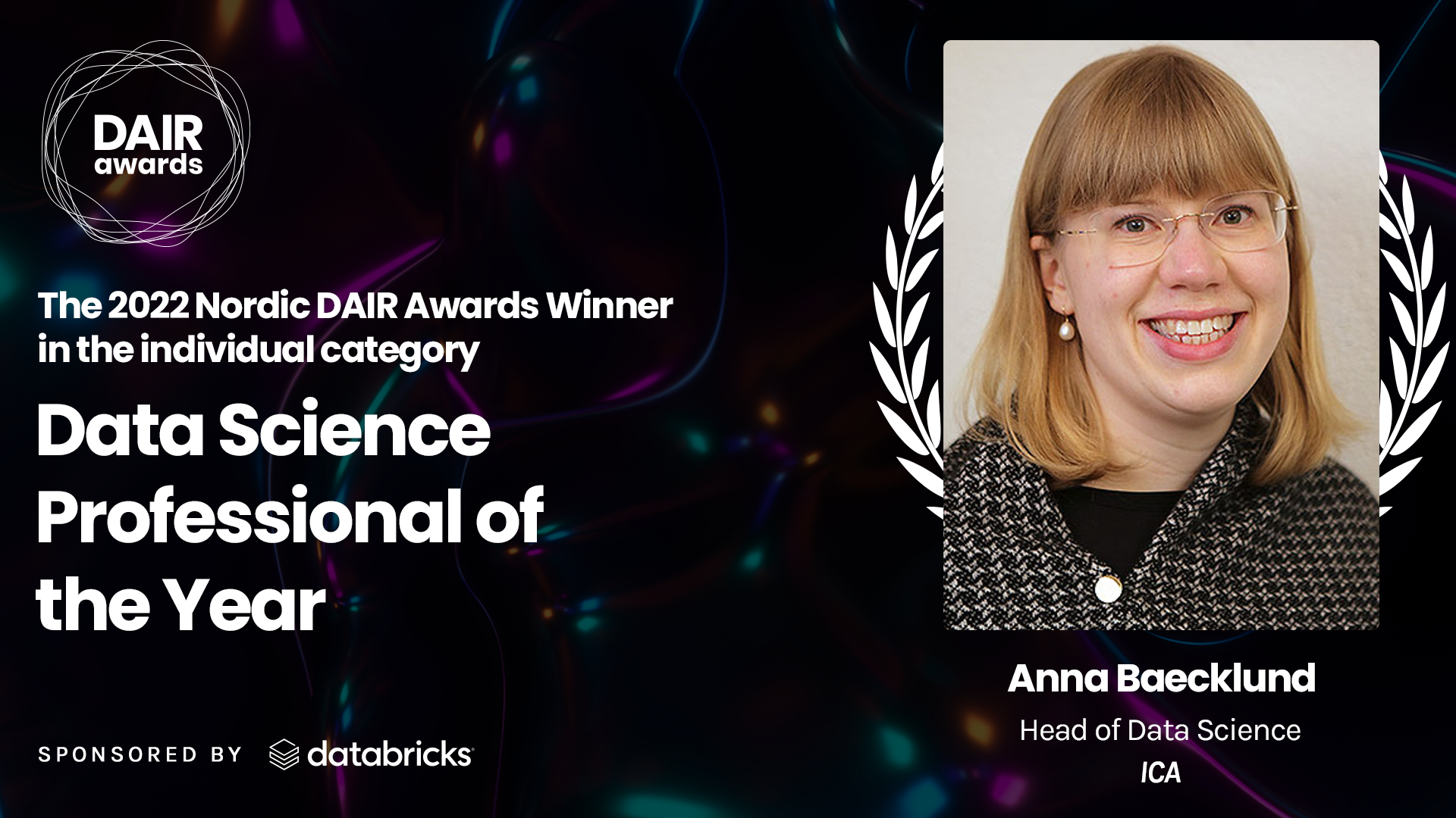 Data Science Professional of the year - Nordic DAIR Awards 2022 - Hyperight