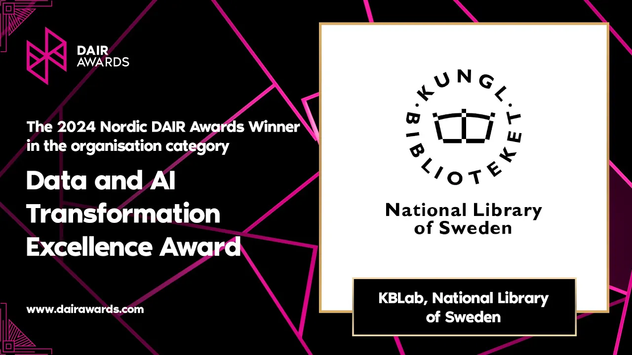 Data and AI Transformation Excellence Award | DAIR Awards 2024 ...