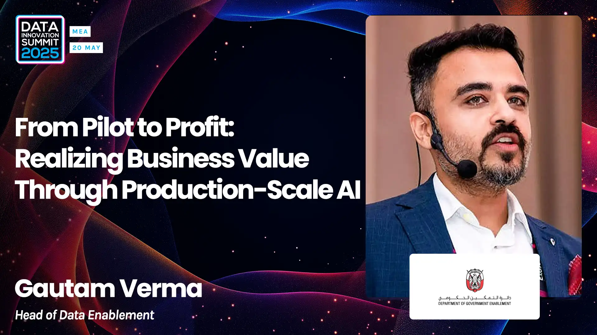 KEYNOTE: From Pilot to Profit: Realizing Business Value Through Production-Scale AI - Gautam ...